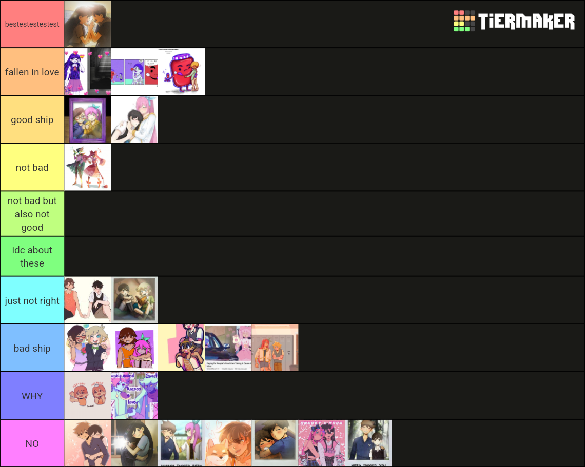 omori ships Tier List (Community Rankings) - TierMaker