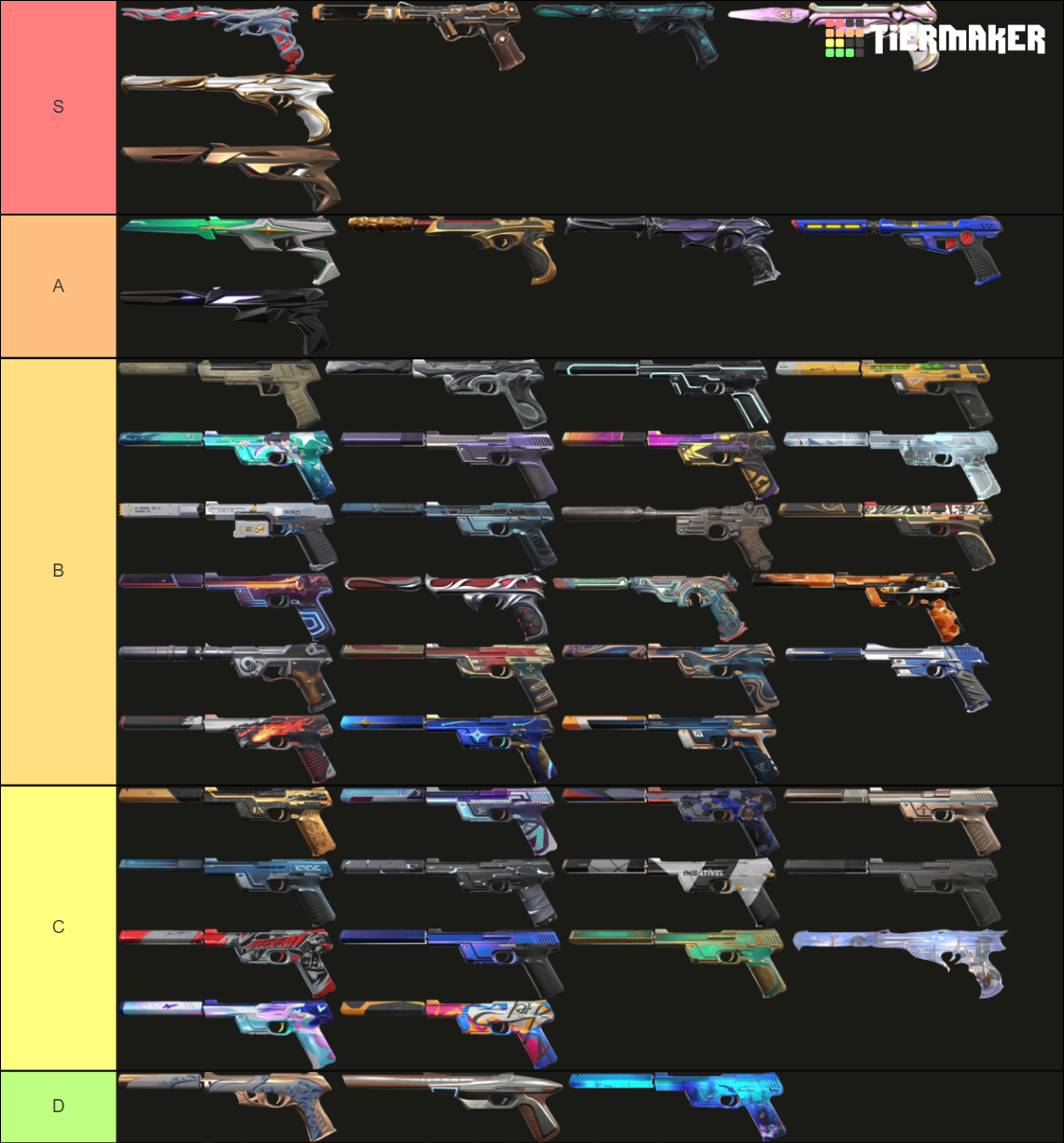 Valorant Ghost Skins (December 2024) Tier List (Community Rankings ...
