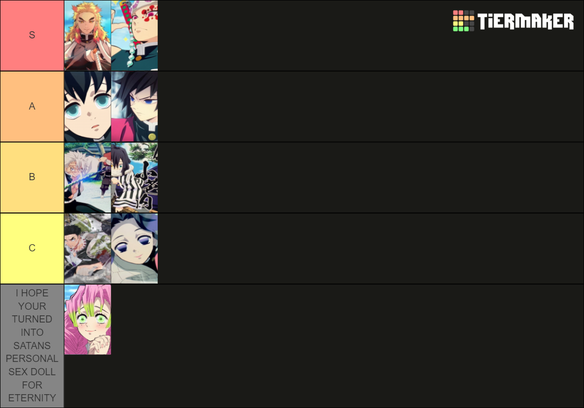 Demon Slayer Hashira ! Tier List (Community Rankings) - TierMaker