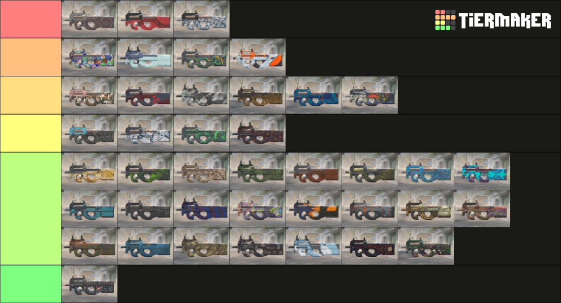 Counter-Strike 2 (CS2): All P90 Skins (Feb 2024) Tier List (Community ...