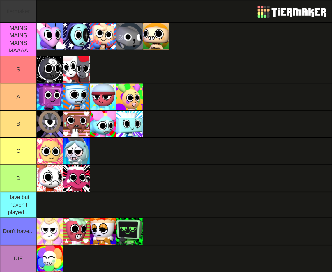 Dandy's World Toons Tier List (Community Rankings) - TierMaker