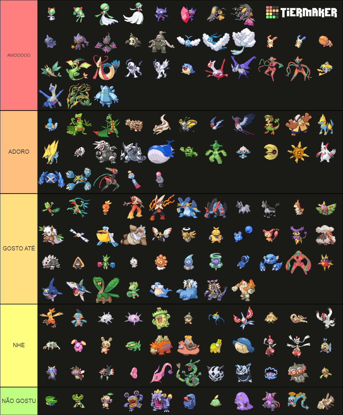 Pokémon Gen 3 Tier List (Community Rankings) - TierMaker