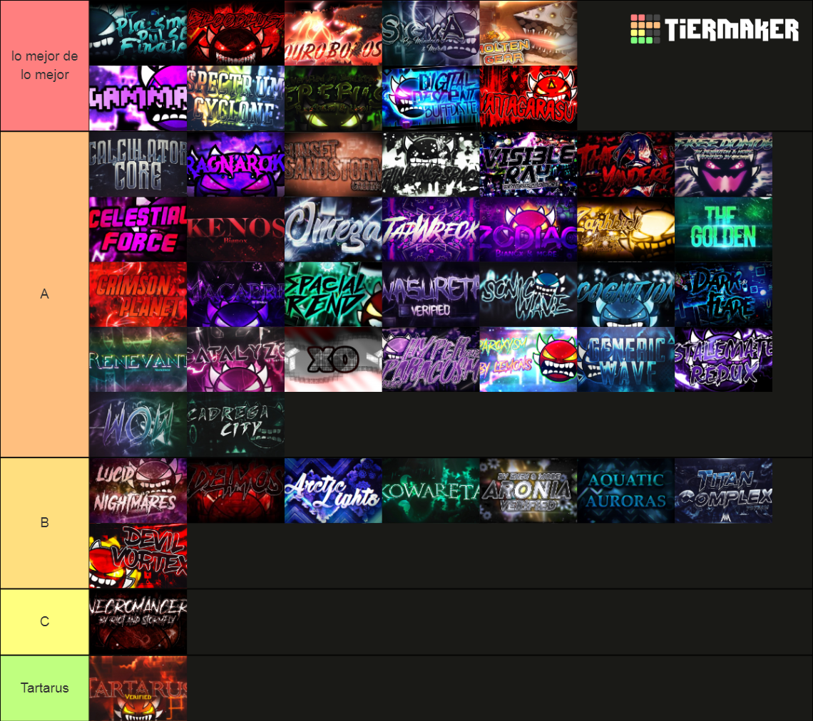 Top 50 Geometry Dash Demons (as of 22/7/20) Tier List (Community ...