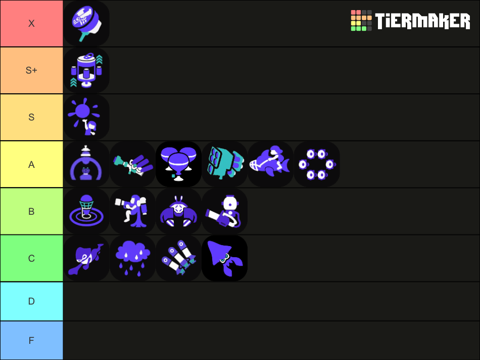 Splatoon 3 All Specials Tier List (Community Rankings) - TierMaker