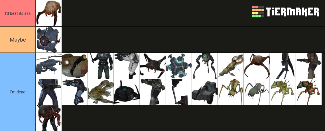 All Half-Life's 2 Enemies Tier List (Community Rankings) - TierMaker