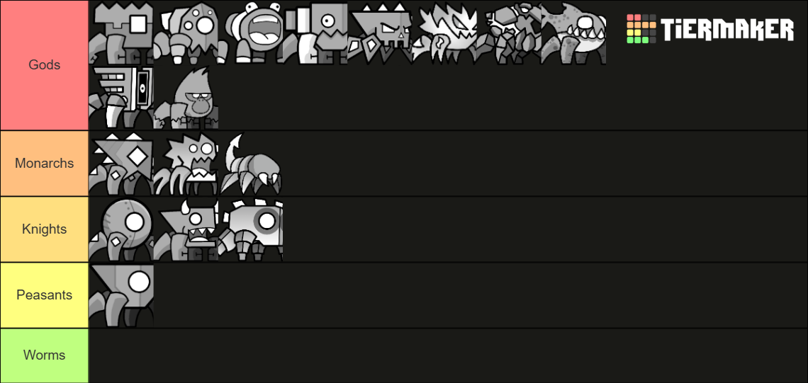 Geometry Dash Spiders Tier List (Community Rankings) - TierMaker