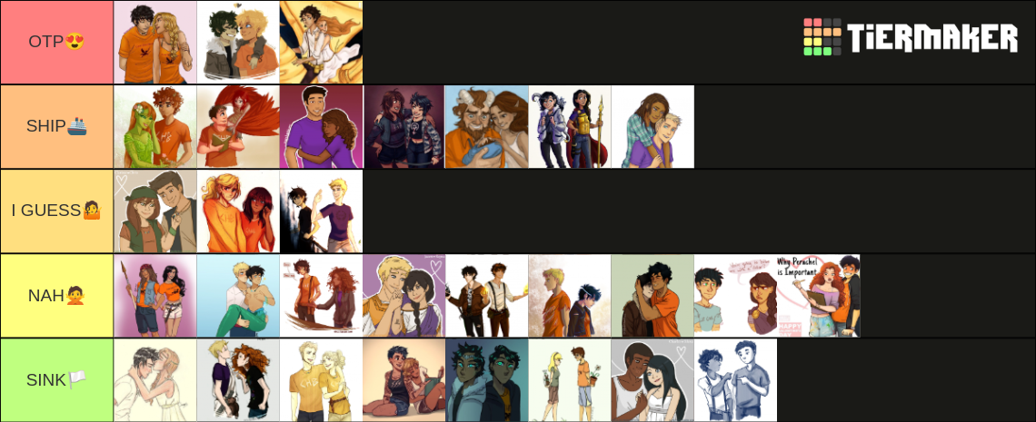 Percy Jackson/Heroes of Olympus Character Ships Tier List (Community ...