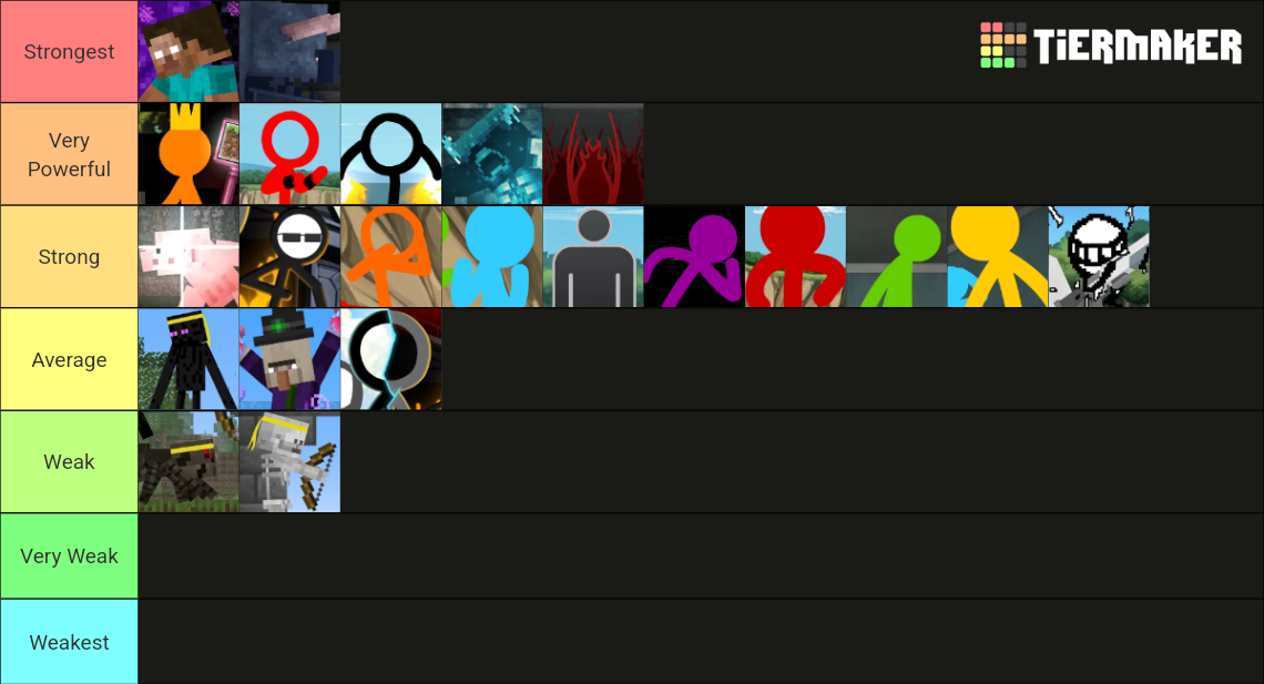 Every Major Alan Becker Character TIER LIST Tier List (Community ...