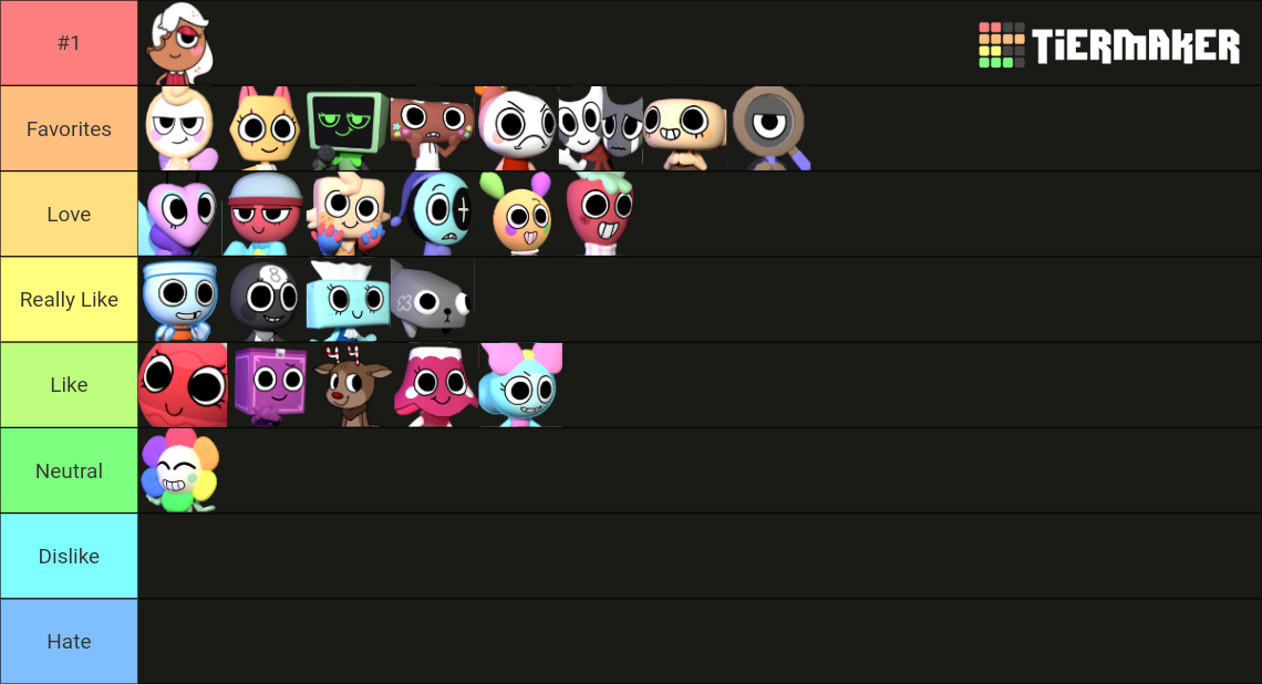 Dandy's World characters Tier List (Community Rankings) - TierMaker