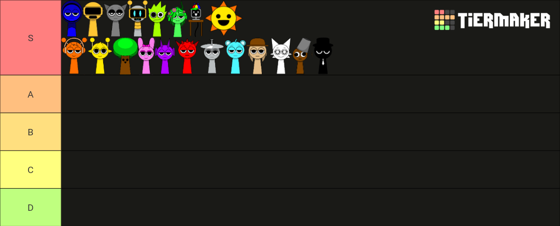 Sprunki Tier List (Community Rankings) - TierMaker