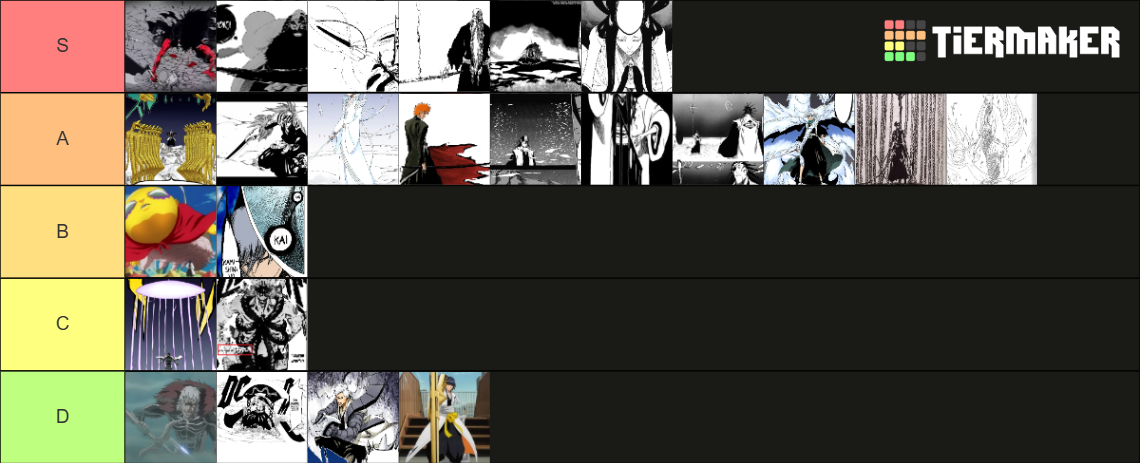 All bankai in bleach Tier List (Community Rankings) - TierMaker