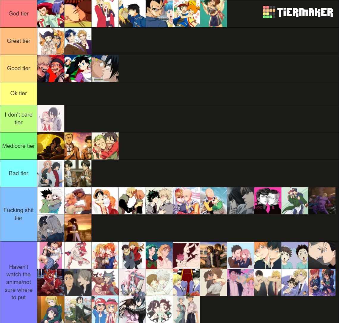 Anime ships Tier List (Community Rankings) - TierMaker