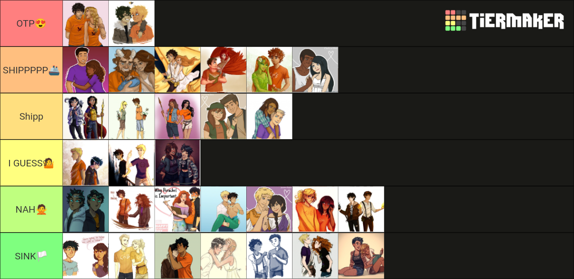 Percy Jackson/Heroes of Olympus Character Ships Tier List (Community ...