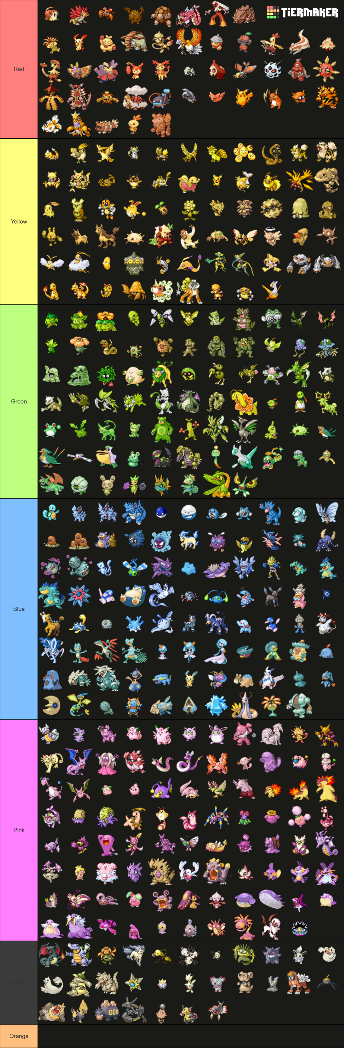 Pokemon Emerald Shiny Sprites Tier List (Community Rankings) - TierMaker
