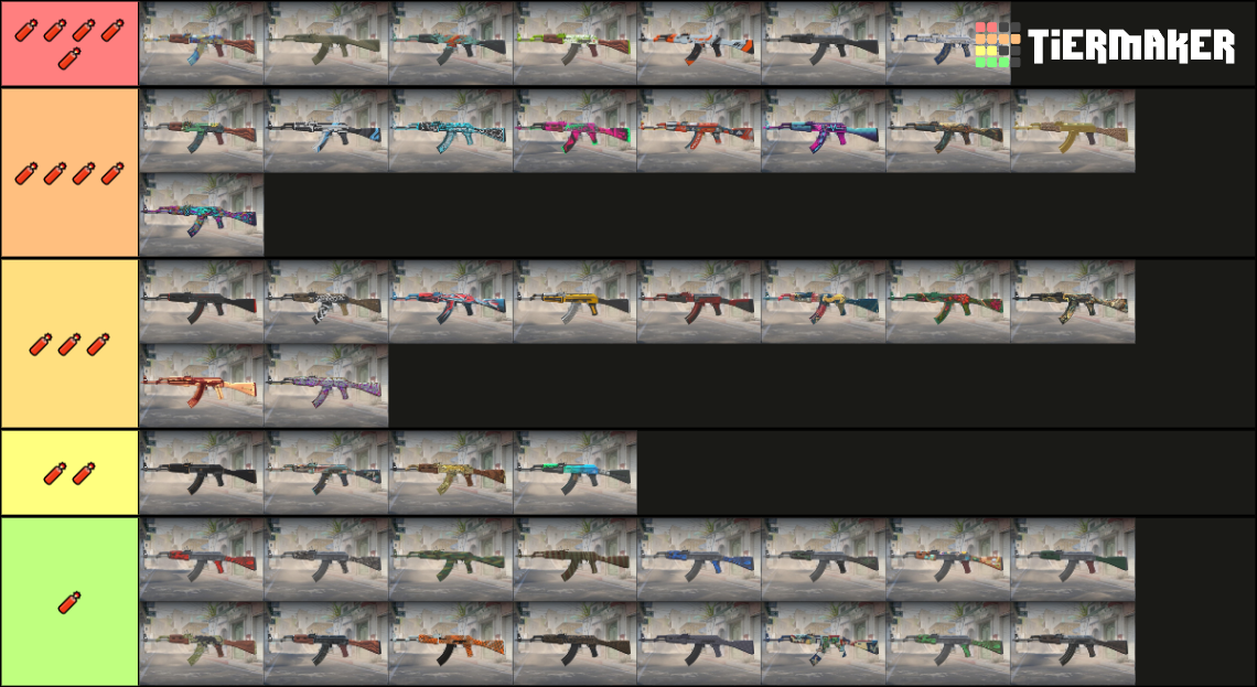 Counter-Strike 2 (CS2): All AK-47 Skins (Feb 2024) Tier List (Community ...