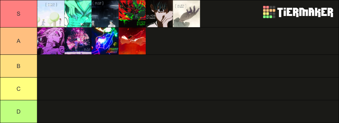 Alien Stage Main Song(s) Tier List (Community Rankings) - TierMaker