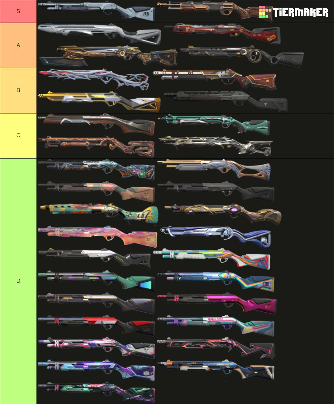 Valorant Bucky Skins (April 2025) Tier List (Community Rankings ...