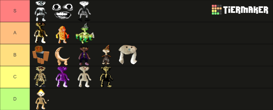 Roblox Bear Alpha Halloween 2023 Update Skins Tier List (Community ...