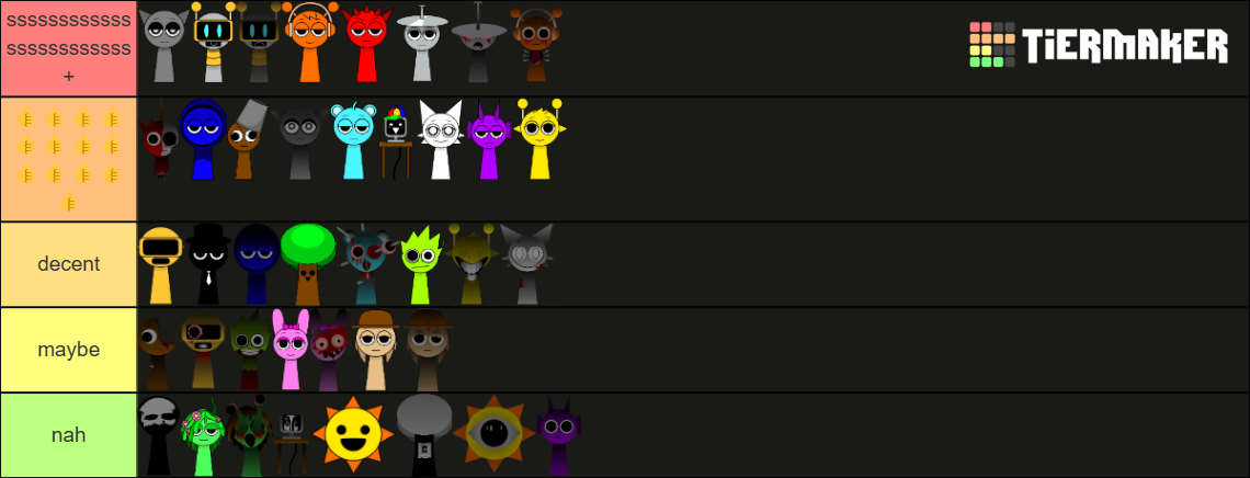 Sprunki Tier List (Community Rankings) - TierMaker