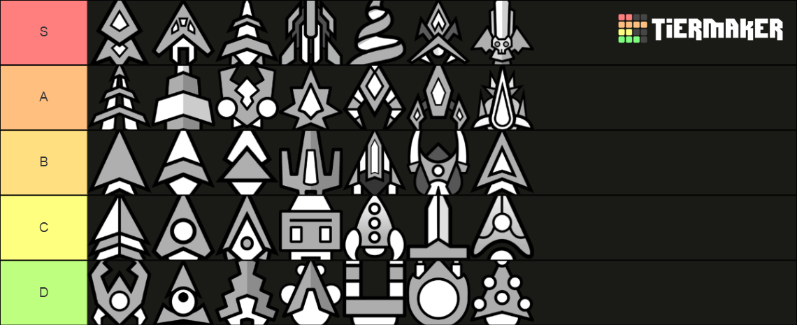 Geometry Dash Waves Tier List (Community Rankings) - TierMaker