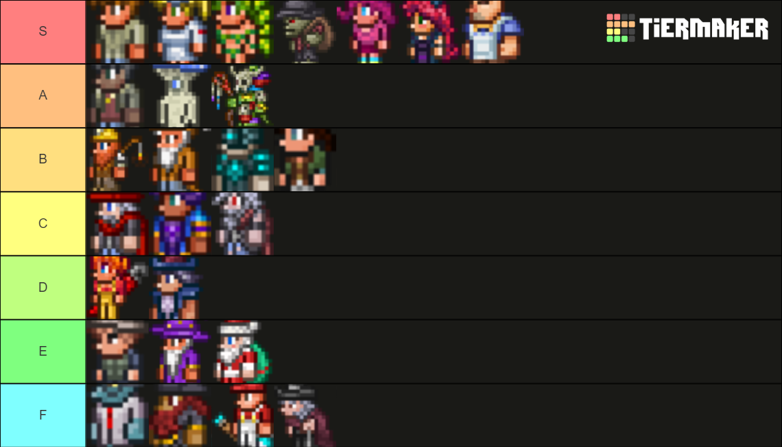 Terraria NPC Tier List (Community Rankings) - TierMaker Terraria NPC Tier List (Community Rankings) - TierMaker