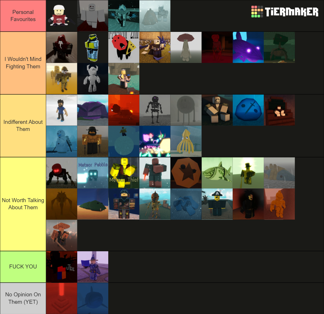 Pilgrammed ALL Bosses Tier List (Community Rankings) - TierMaker