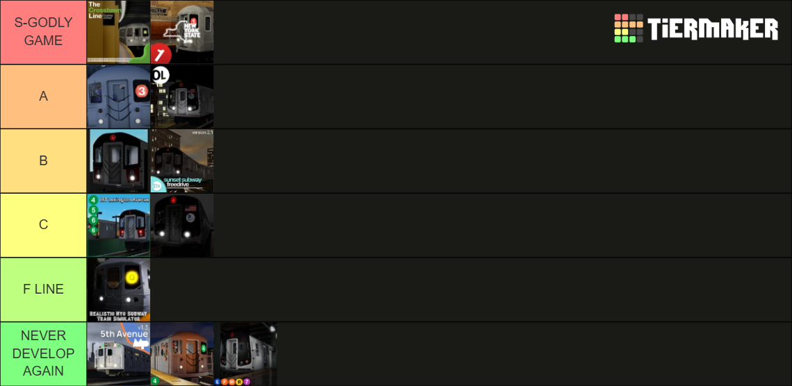 MTA Roblox Games Template Tier List (Community Rankings) - TierMaker