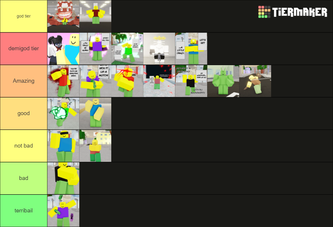 JJS Character Tier List (Community Rankings) - TierMaker