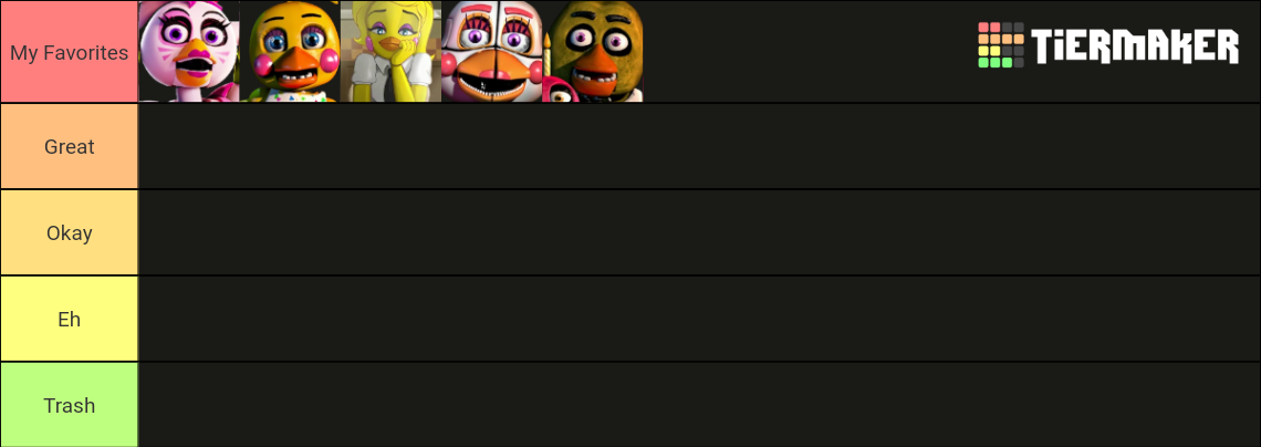 Every Chica Variant Tier List (Community Rankings) - TierMaker