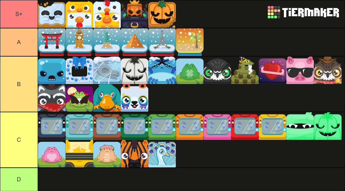 Blooket Chromas of 2023 Tier List (Community Rankings) - TierMaker