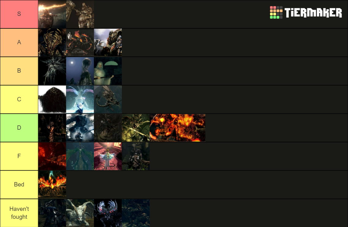 Dark Souls 1 Bosses Tier List (Community Rankings) - TierMaker