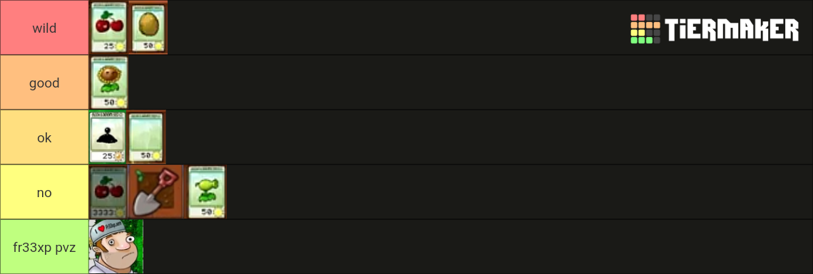 fr33xp xen pvz free Tier List (Community Rankings) - TierMaker