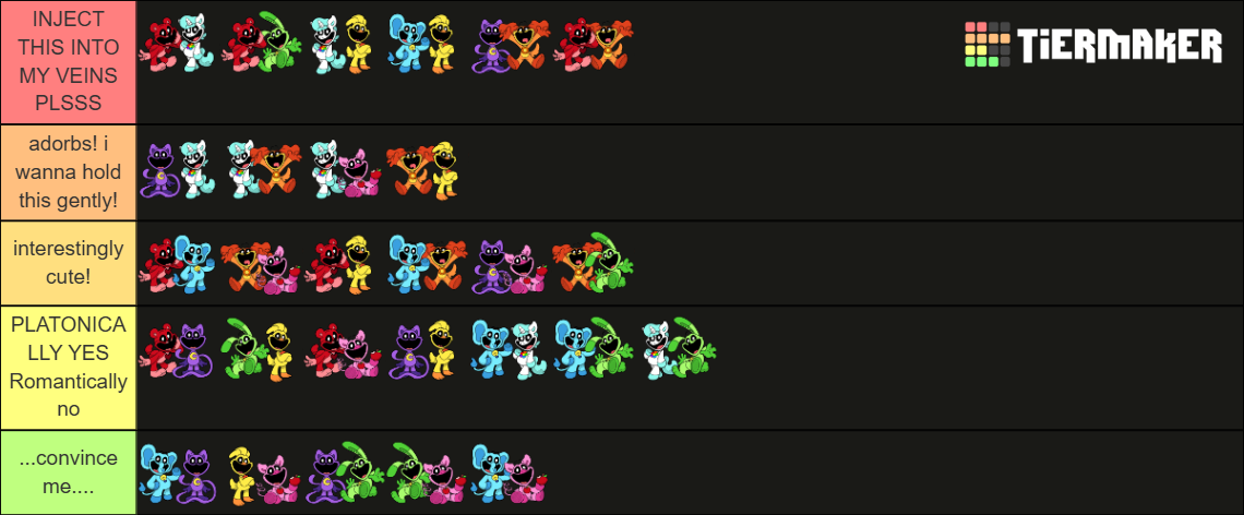 Smiling Critters Ships! Tier List (Community Rankings) - TierMaker