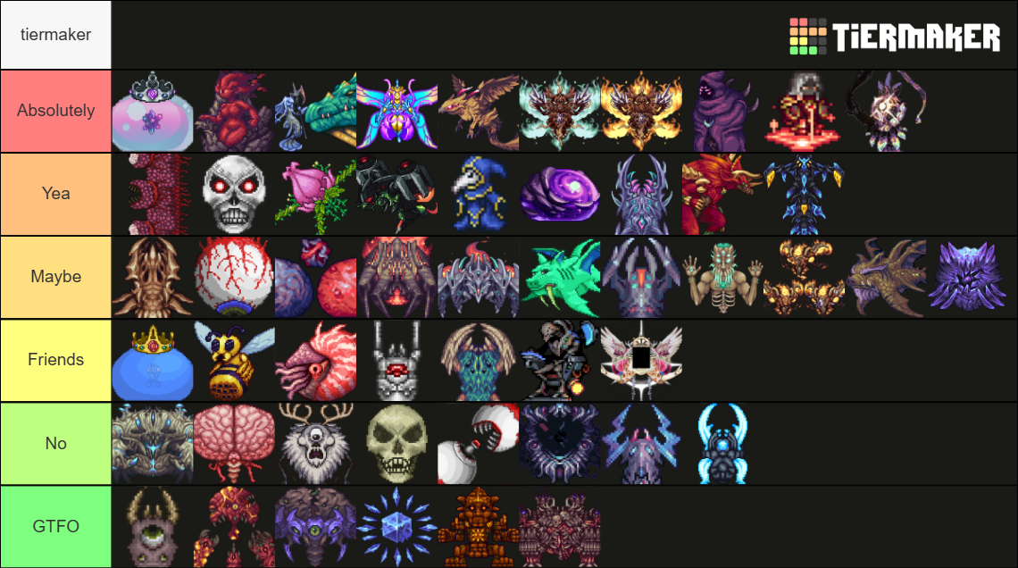 All Calamity Mod Bosses Tier List (Community Rankings) - TierMaker