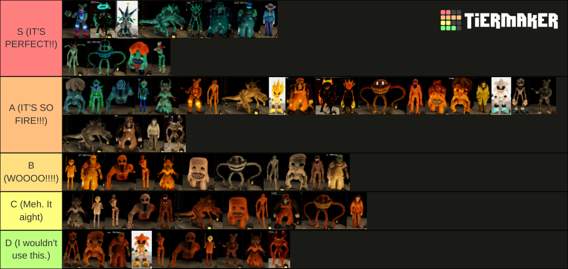 Pillar Chase 2 ALL RANKED SKINS (TINKY WINKY UPDATE) Tier List ...
