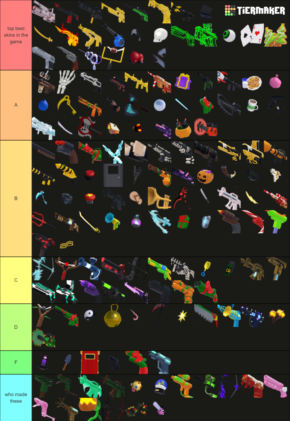 Rivals Skins Tier List (Community Rankings) - TierMaker
