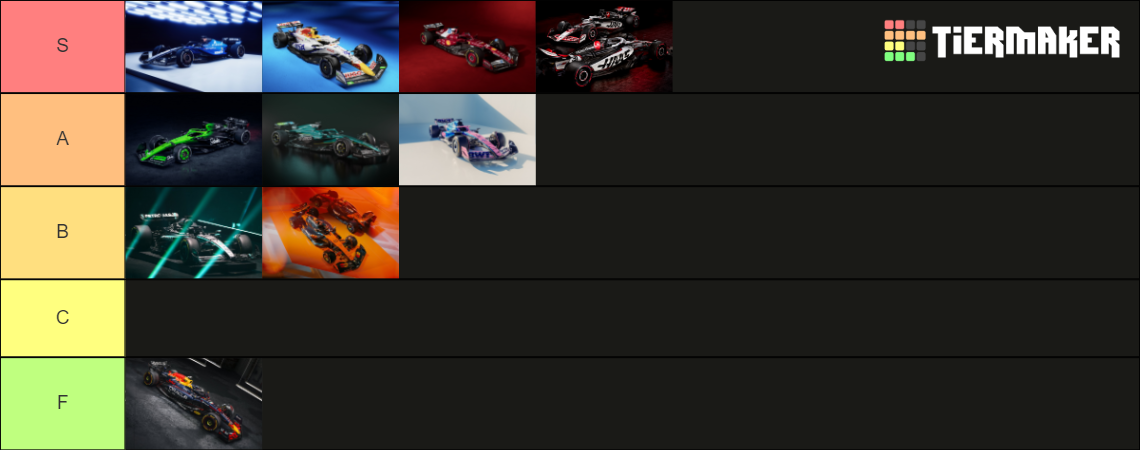 Formula 1 2025 Liveries Tier List (Community Rankings) - TierMaker