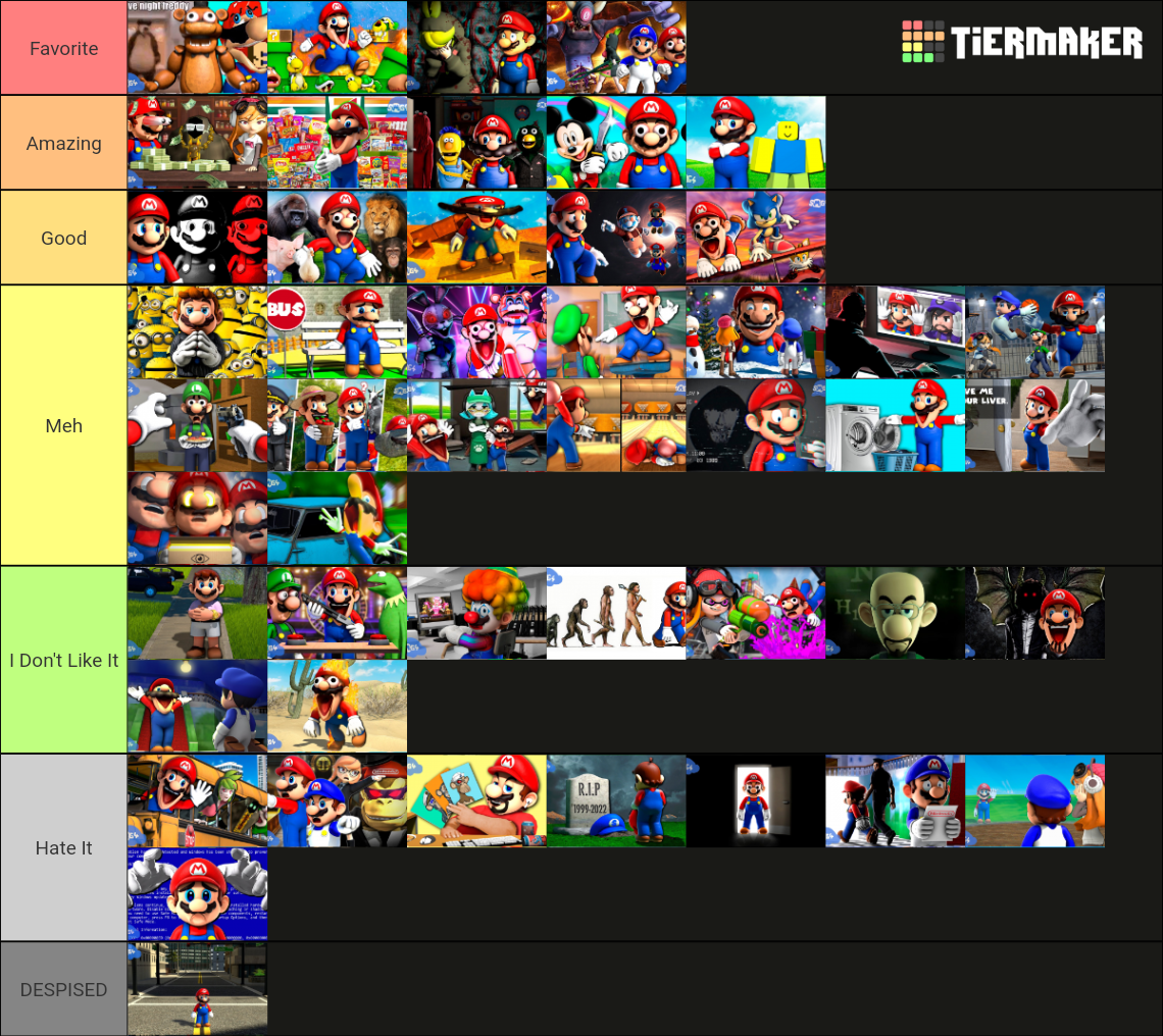 2022 SMG4 Videos Tier List (Community Rankings) - TierMaker