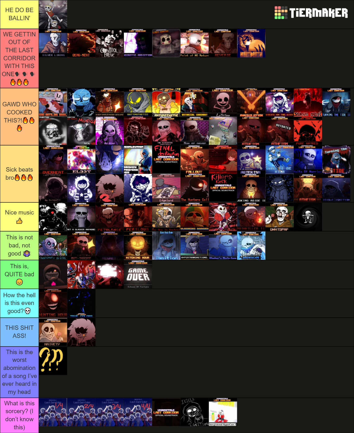 ULC music tierlist Tier List (Community Rankings) - TierMaker