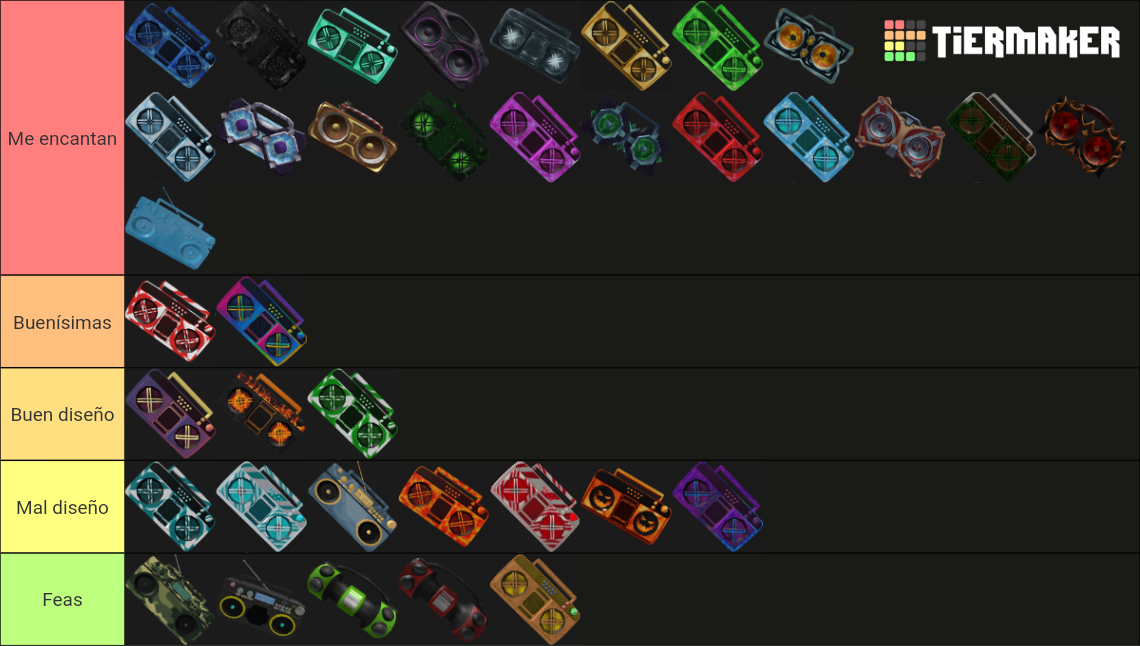 Radios de mm2 Tier List (Community Rankings) - TierMaker