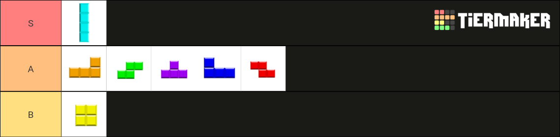 Tetris Blocks Tier List (Community Rankings) - TierMaker