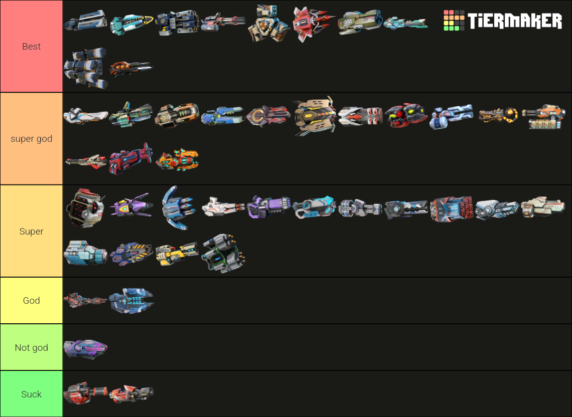 Mech Arena Weapons (Aug 2025) Tier List (Community Rankings) - TierMaker
