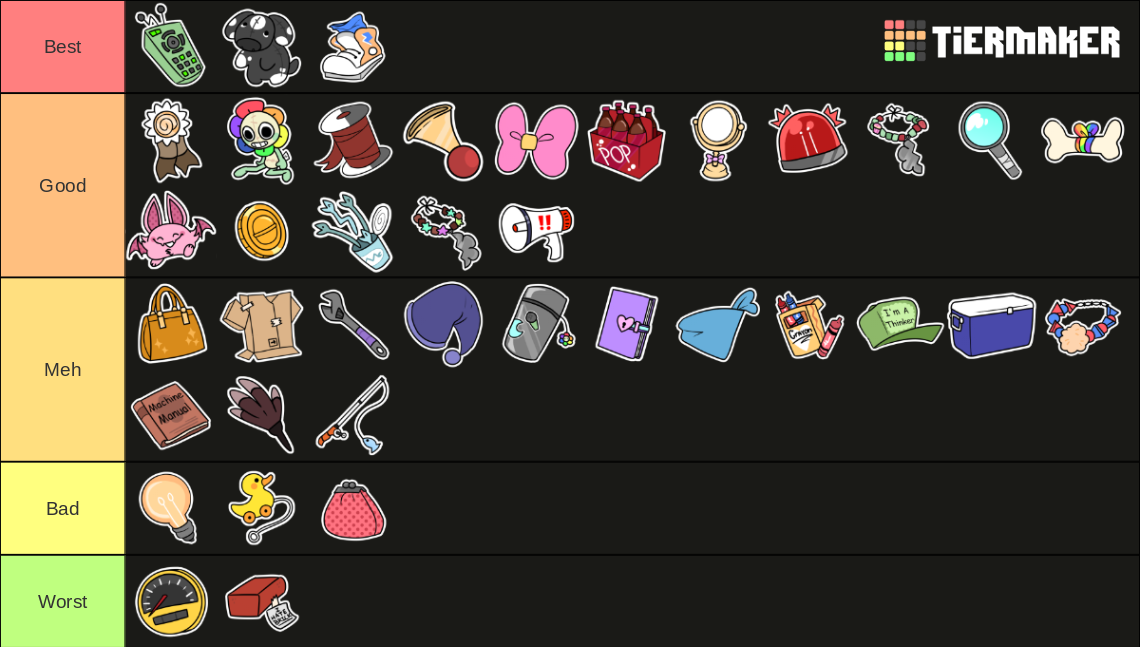 All trinkets in Dandy's world (Update 0.6.1) Tier List (Community ...
