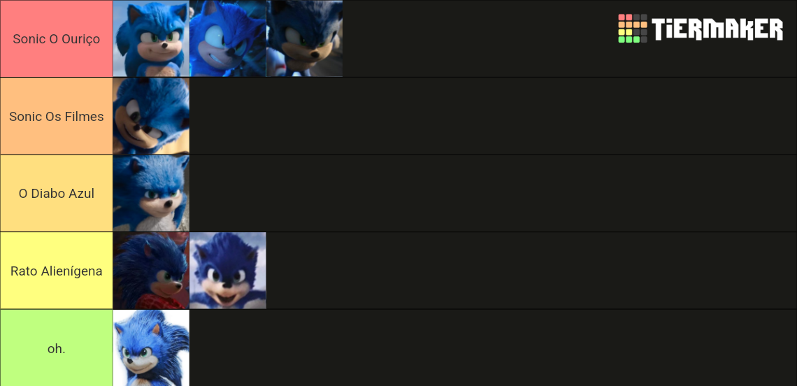 Movie Sonic Models Tier List (Community Rankings) - TierMaker