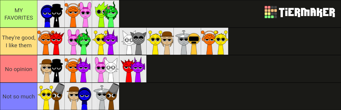 Sprunki Ship Tierlist Tier List (Community Rankings) - TierMaker