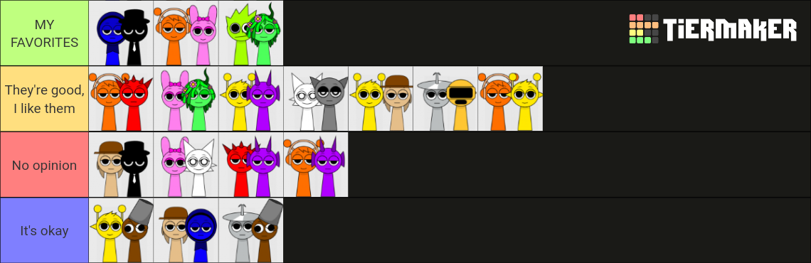 Sprunki Ship Tierlist Tier List (Community Rankings) - TierMaker