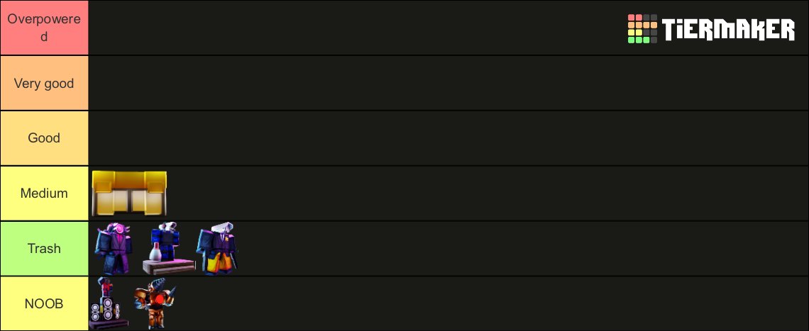 Toilet Tower Defense Units s Tier List (Community Rankings) - TierMaker