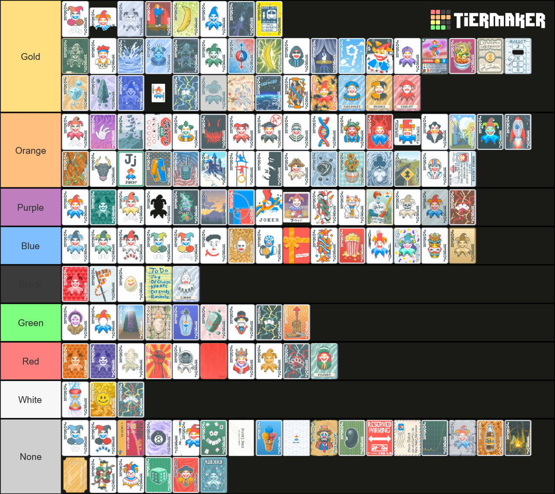 Balatro Joker (version 1.0.1f) Tier List (Community Rankings) - TierMaker
