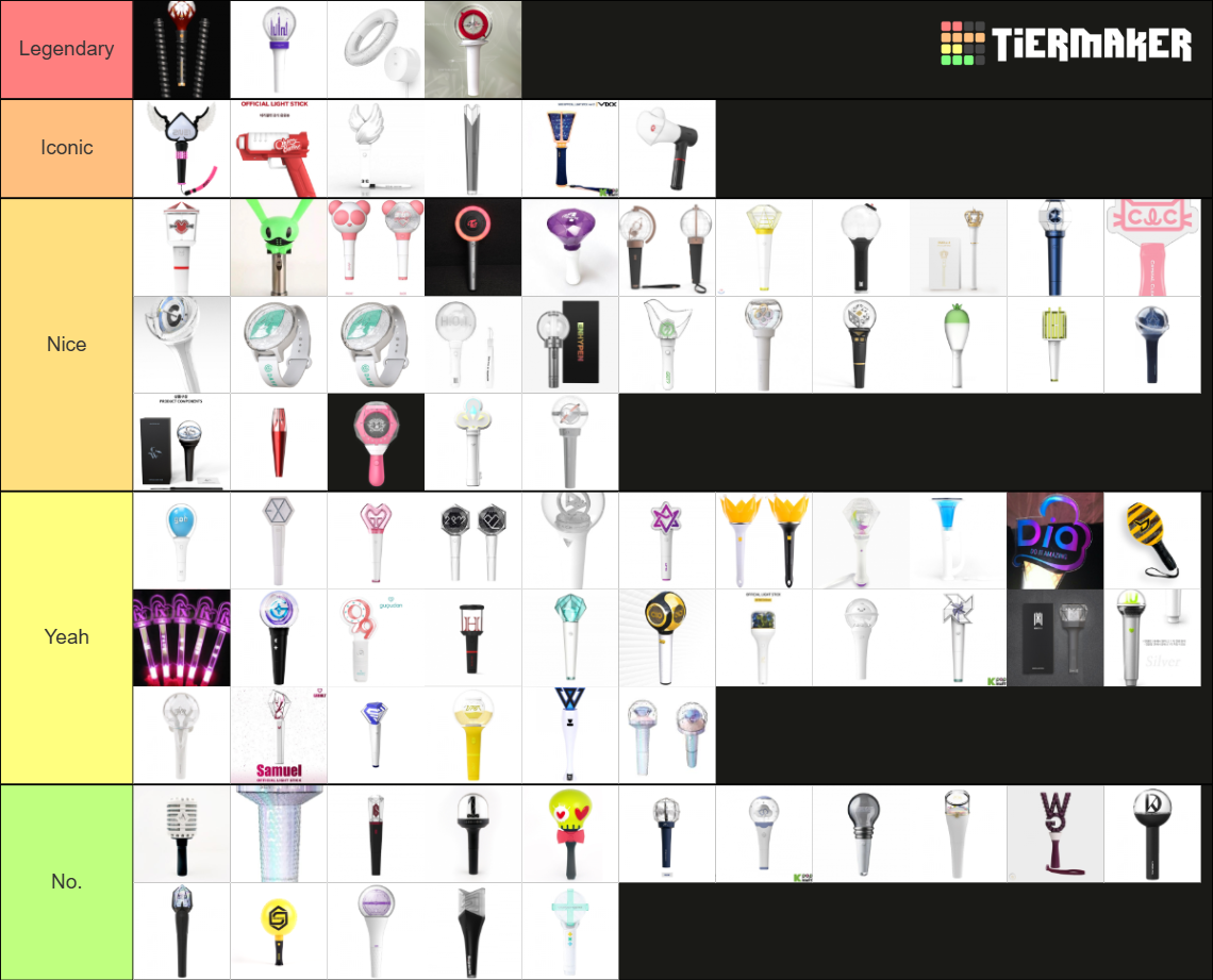 KPOP Idol Lightsticks Tier List (Community Rankings) - TierMaker