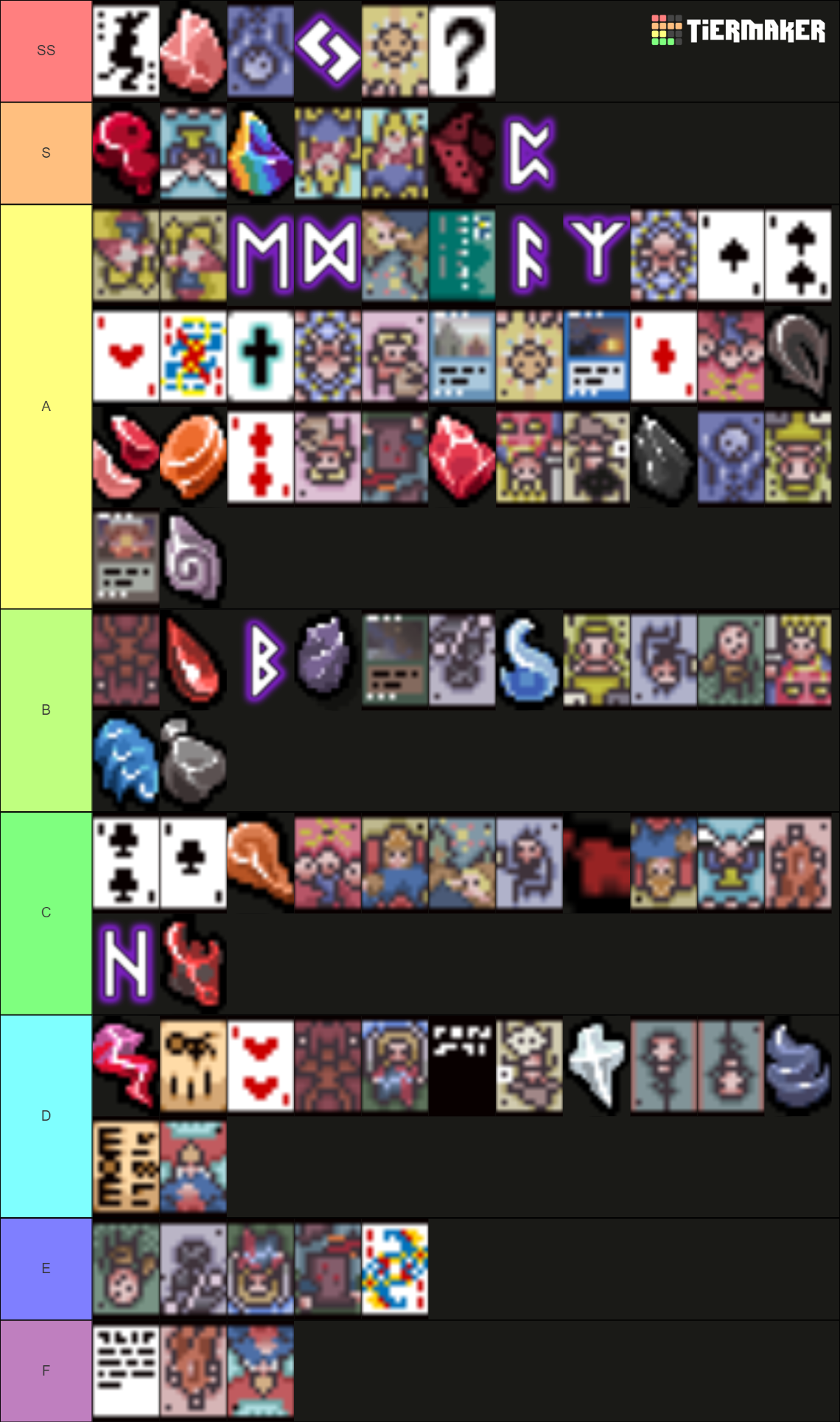 Isaac Repentance - All Cards & Runes Tier List (Community Rankings ...